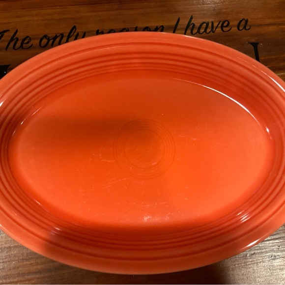Fiestaware | Kitchen | Vintage Fiesta Orange Oval Platter 3 | Poshmark